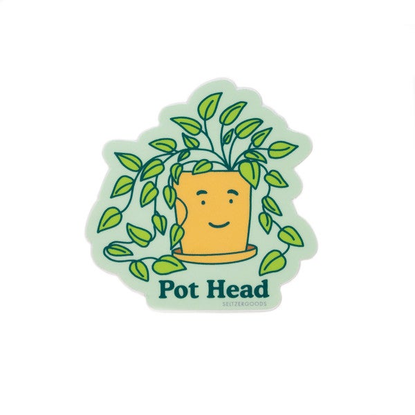 Pot Head Sticker by Seltzer Goods | Kendall Barbie